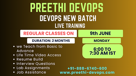 Join Preethi DevOps Online Training - Master DevOps Tools Today!